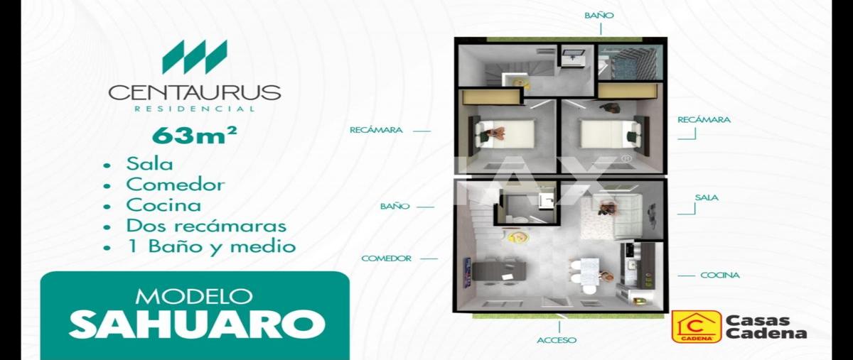 Se vende casa en CENTAURUS SAHUARO, Colonia Viñas del Sol, C.P. 21190